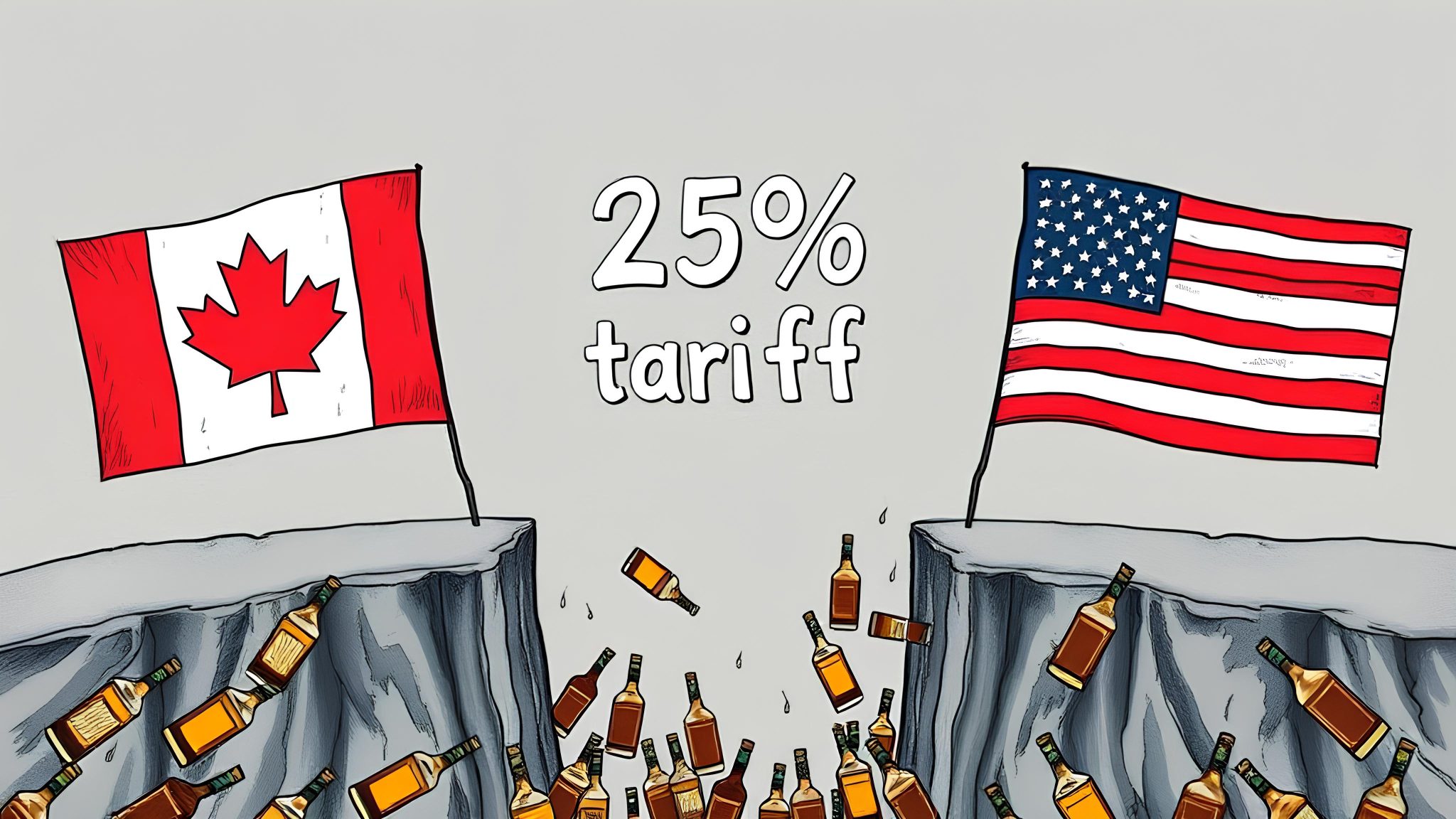 When Shelves Turn Political: U.S. Spirits Vanish in Canada as Tariff ...
